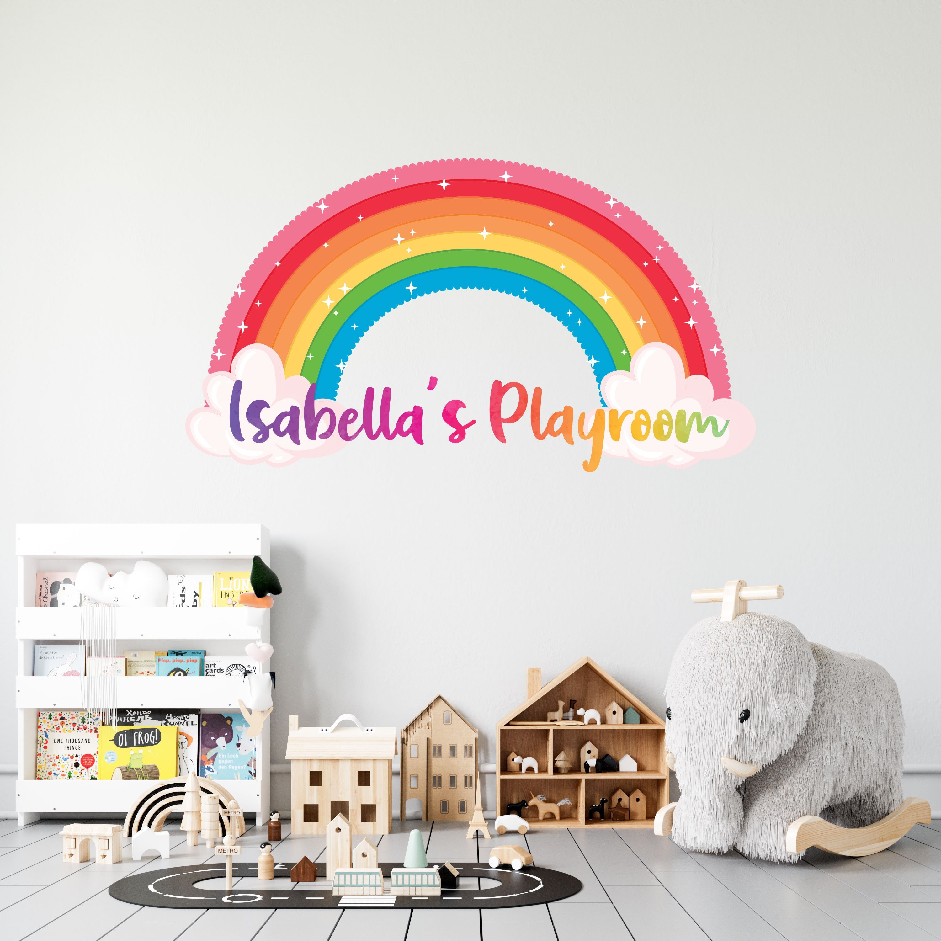 Personalised Rainbow Wall Sticker Rainbow Decal Rainbow - Etsy
