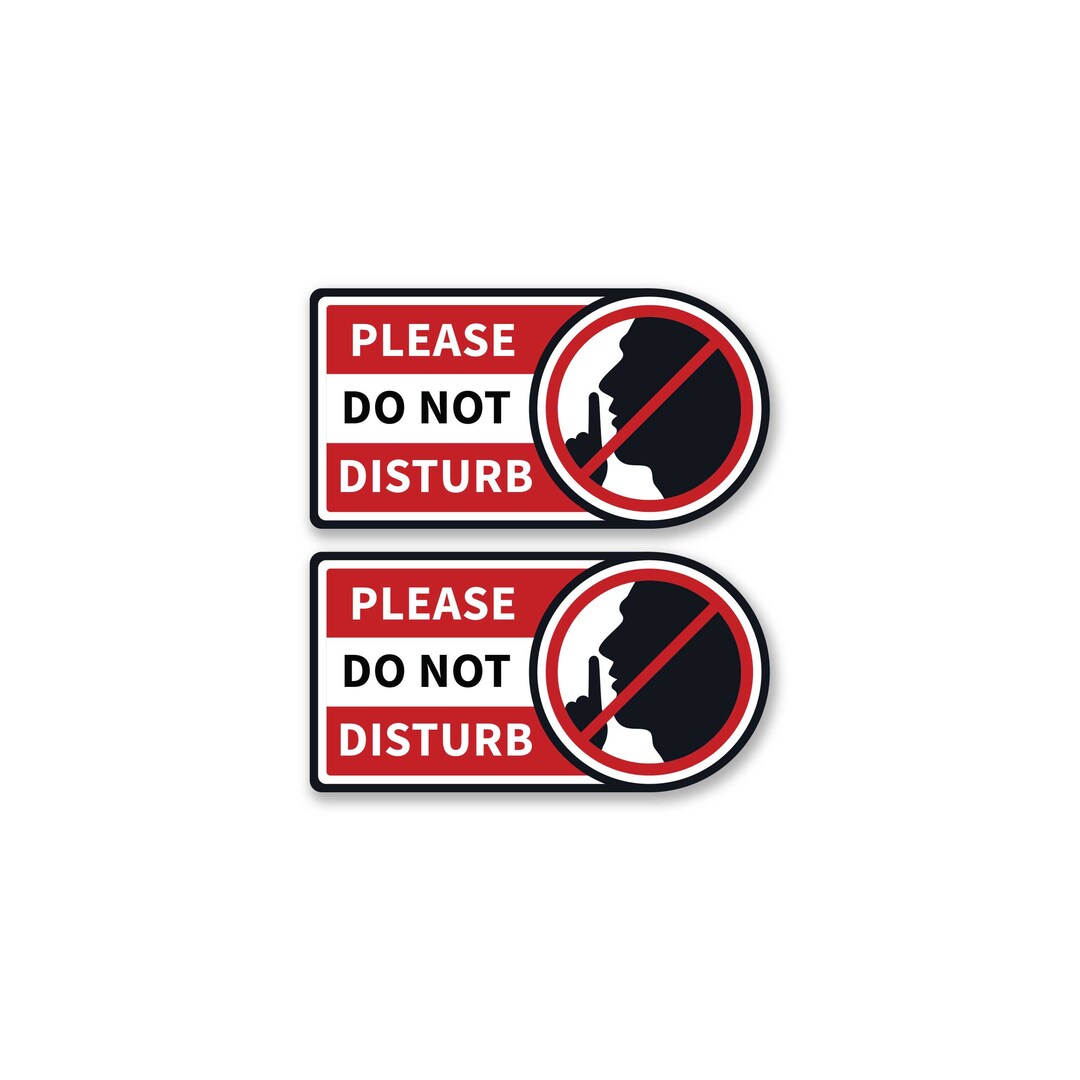 Please Do Not Disturb Sticker X2, Meeting Room Sign, Do Not Disturb ...