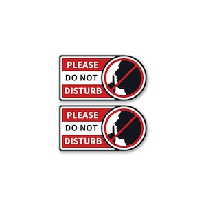 Please Do Not Disturb Sticker X2, Meeting Room Sign, Do Not Disturb ...