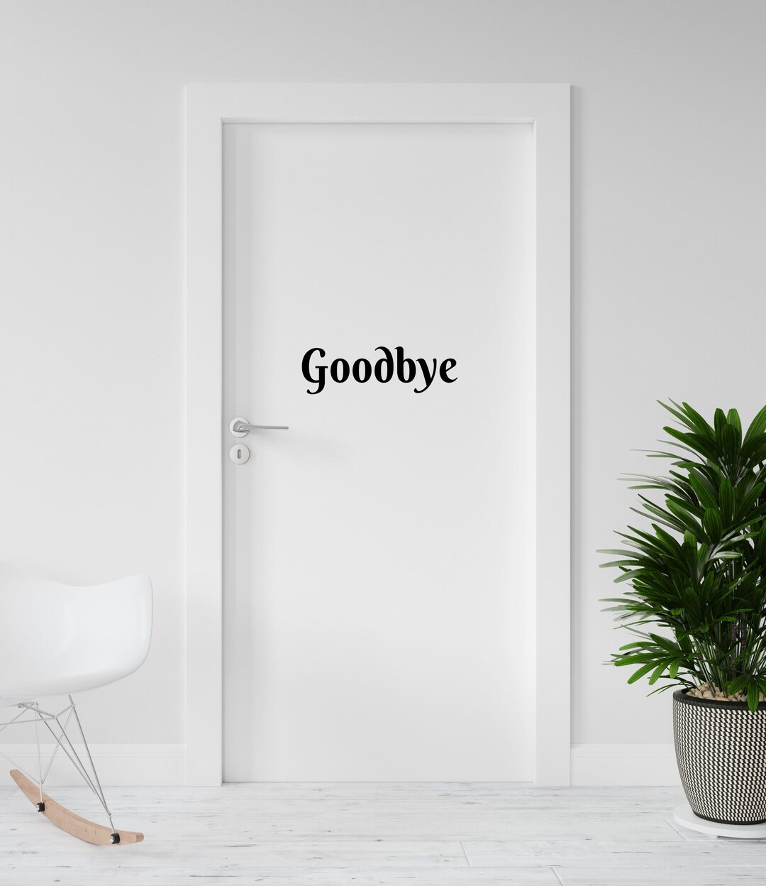 Goodbye Sticker - Exit Sticker , Front Door Sticker - Porch Decor ...