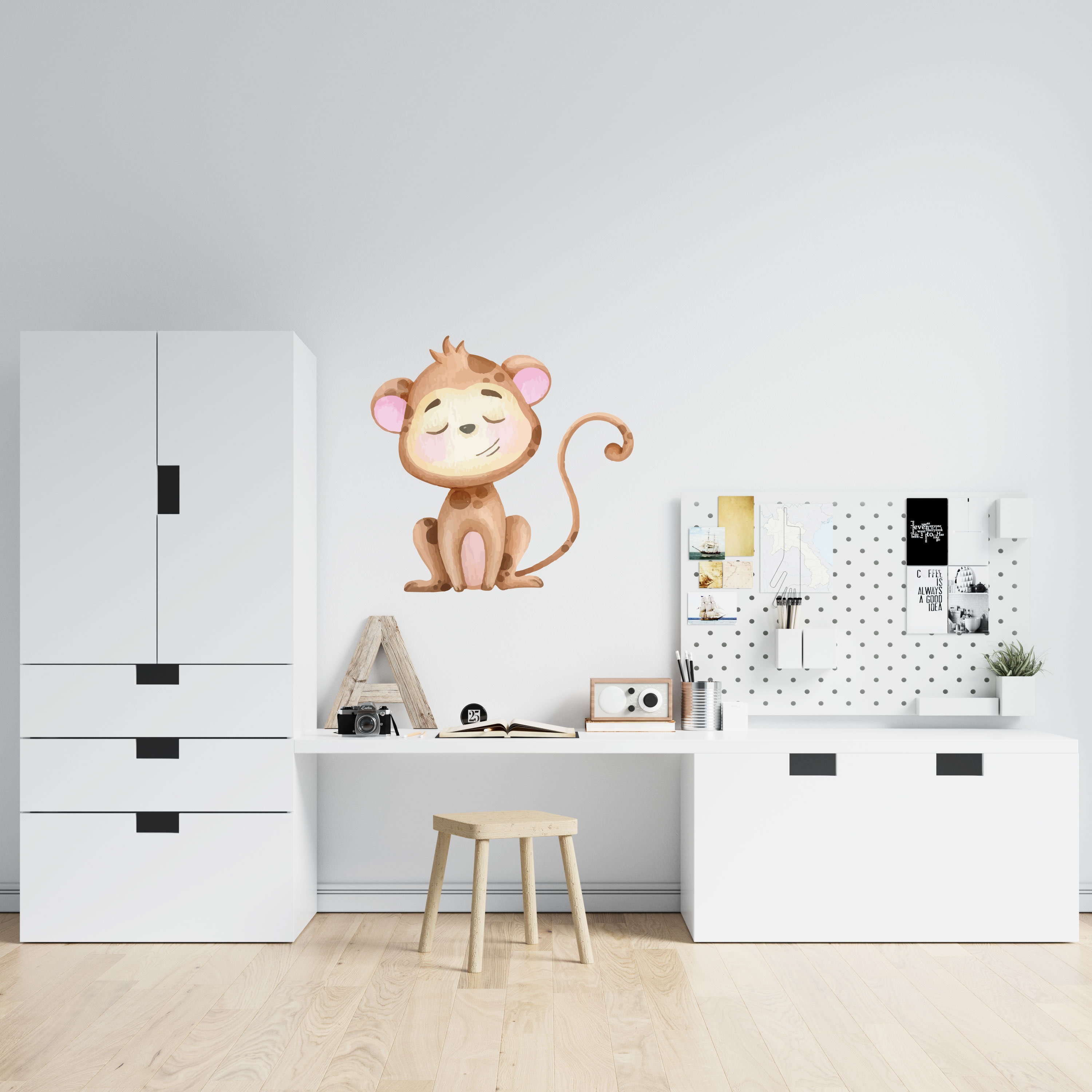 Monkey Decal , Monkey Wall Sticker , Safari Themed Nursery ...