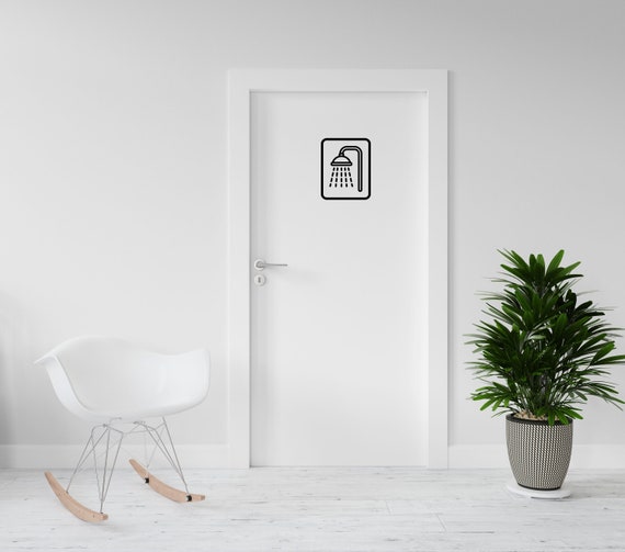 Shower Room Sign Thevinylcreations Shower Room Decal | Etsy