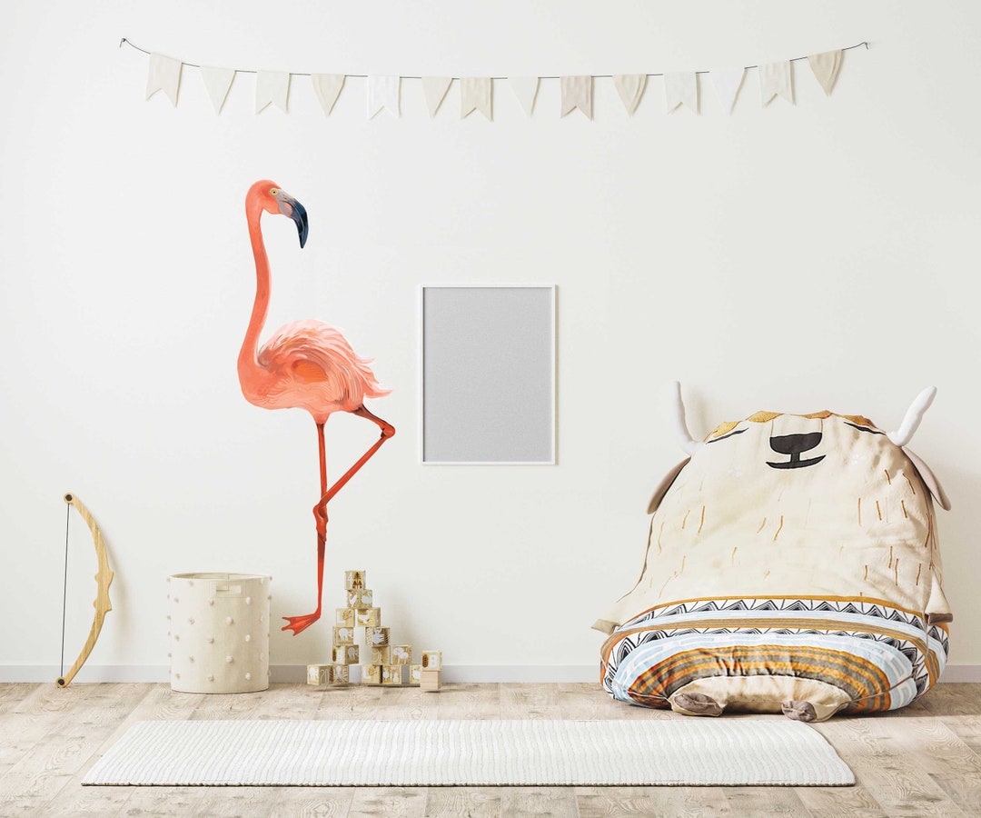 1.6 Meters Large Flamingo Wall Sticker - Tropical Bird Wall Art - Bird ...