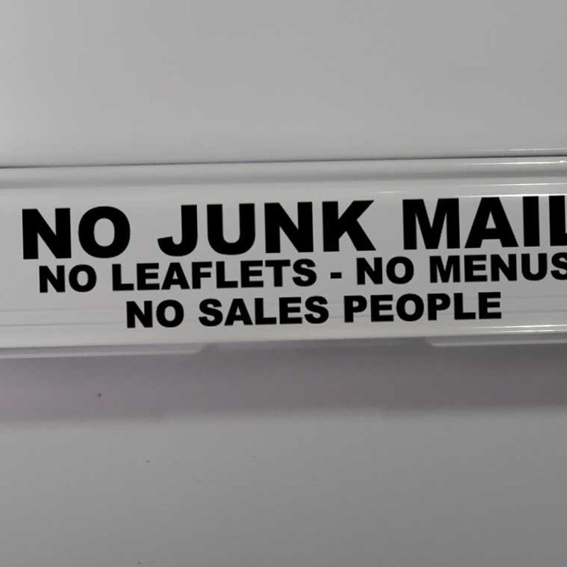 No Junk Sign - Etsy