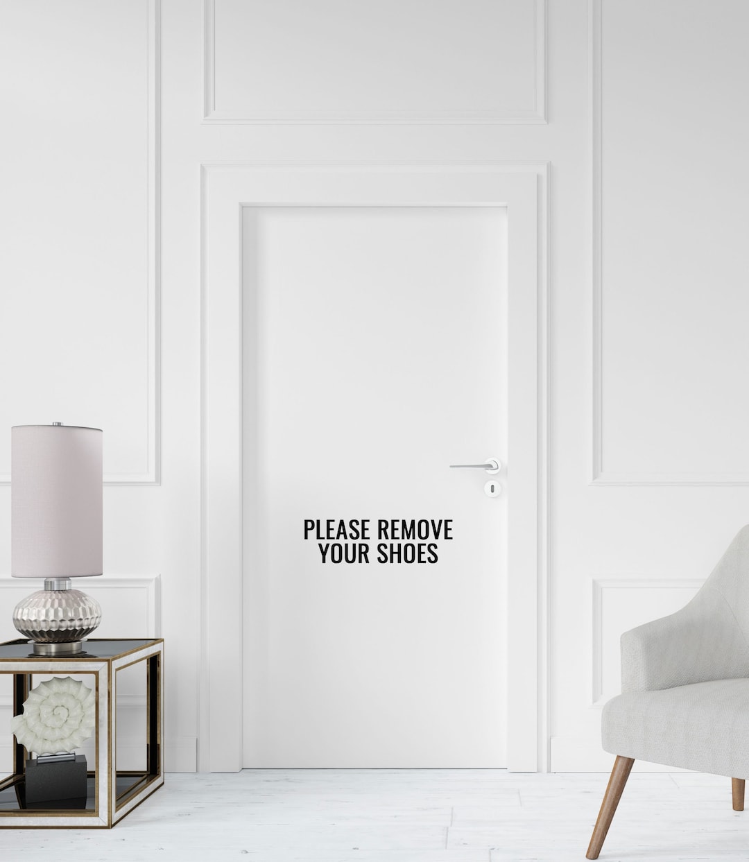 Please Remove Your Shoes Sign X2 - Remove Your Shoes Sticker - Door ...