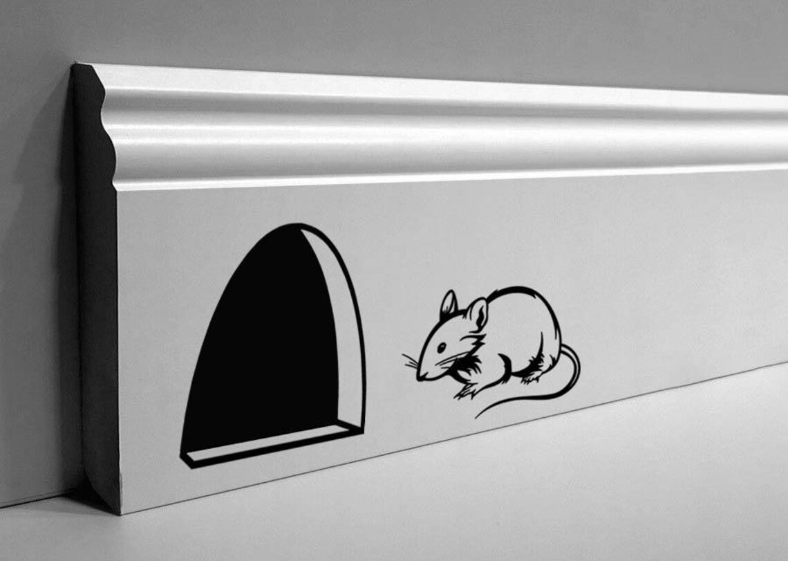 MOUSE HOLE Decal Skirting Board Stickers Mouse Stickers - Etsy UK