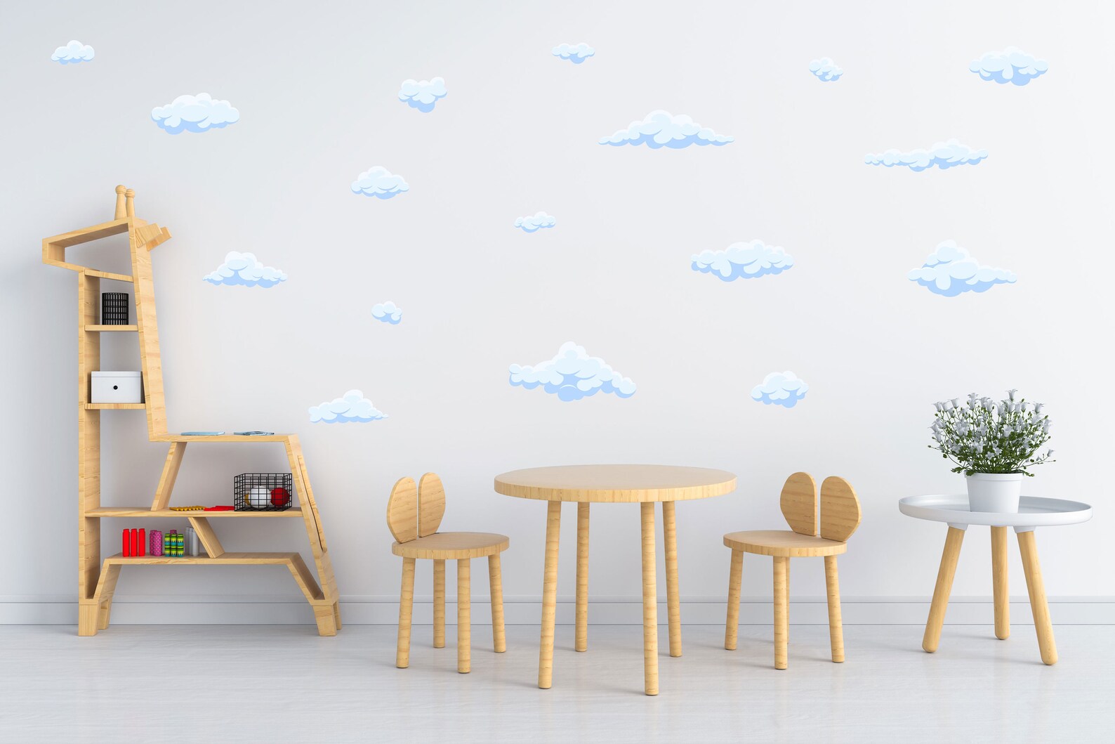 Cloud Wall Stickers Cloud Wall Decals Cloud Decor - Etsy