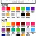 Cat Vinyl Decal Pack of 8 Variety of Colors - Animal Wall Stickers ...