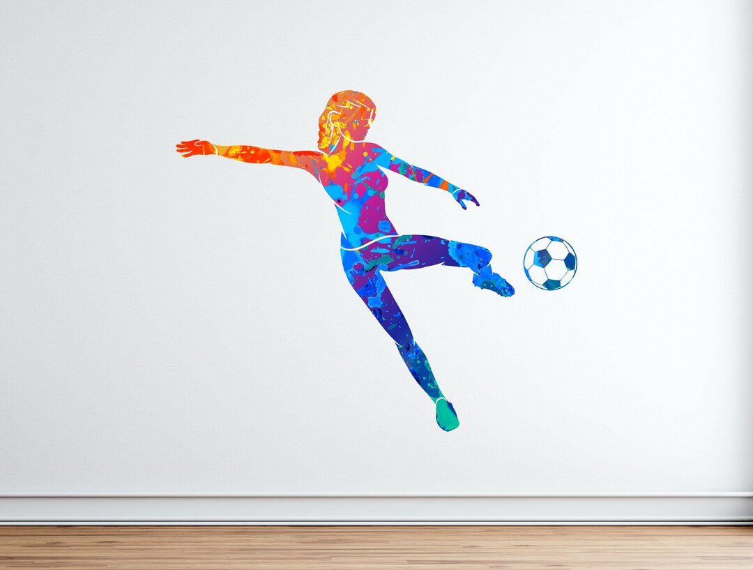 Girl Football Sticker , Girls Football Gifts , Girls Soccer , Female ...
