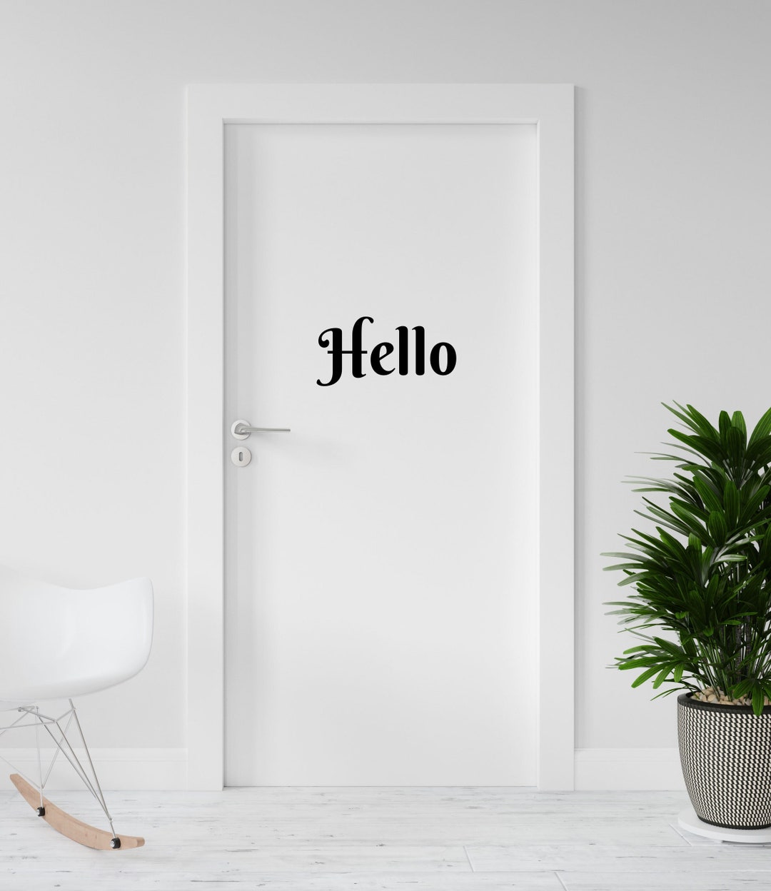 Hello Door Sticker - Set of 2 Hello Decals - Hello Front Door Signs ...