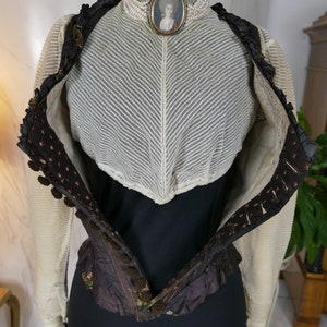 1795-1800 Stays, Antique Jumps, Antique Waistcoat, Corset, Rococo Stays ...