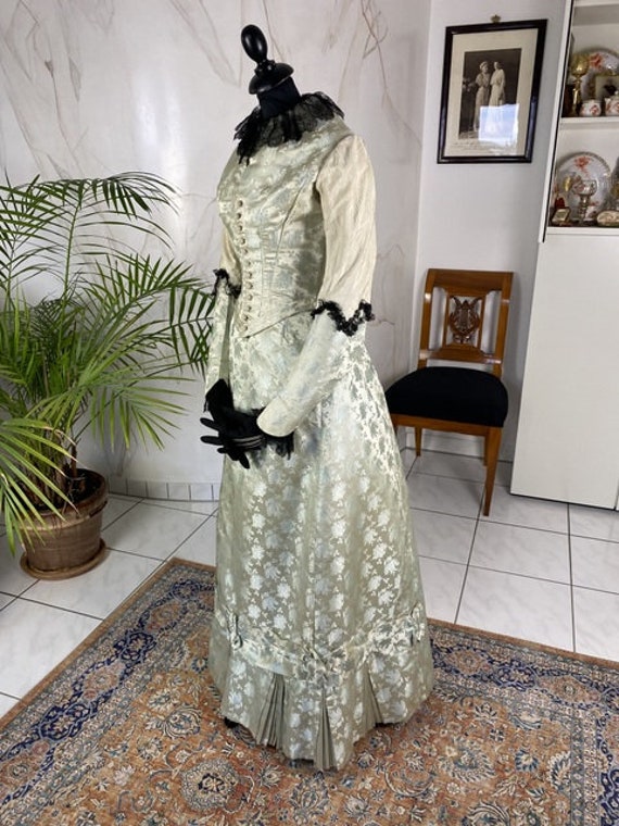 1898 Dinner Dress, America, antique dress, antique go… - Gem