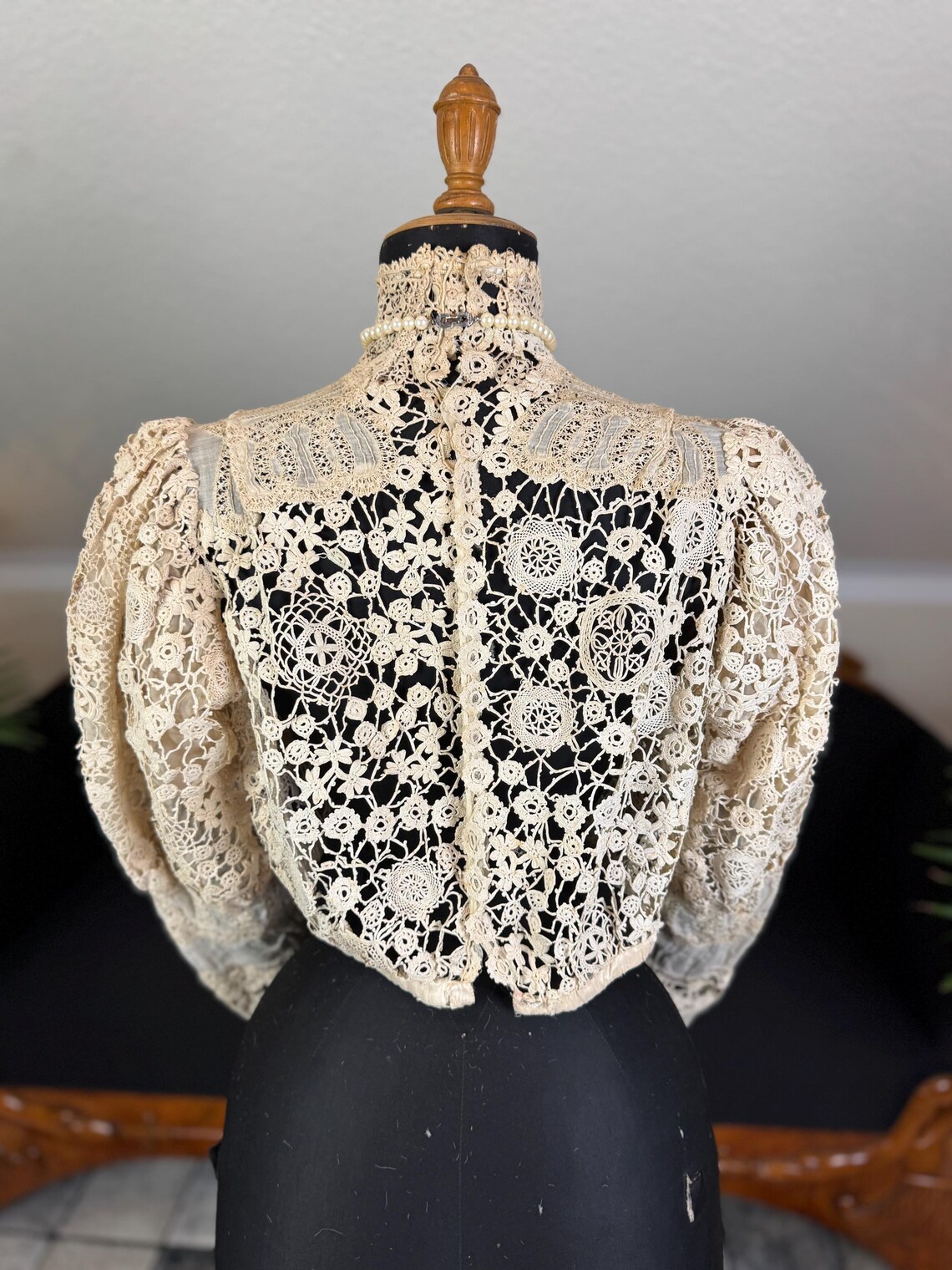 Antique Irish Crochet Lace Blouse, Edwardian, Ca. 1901 - Etsy