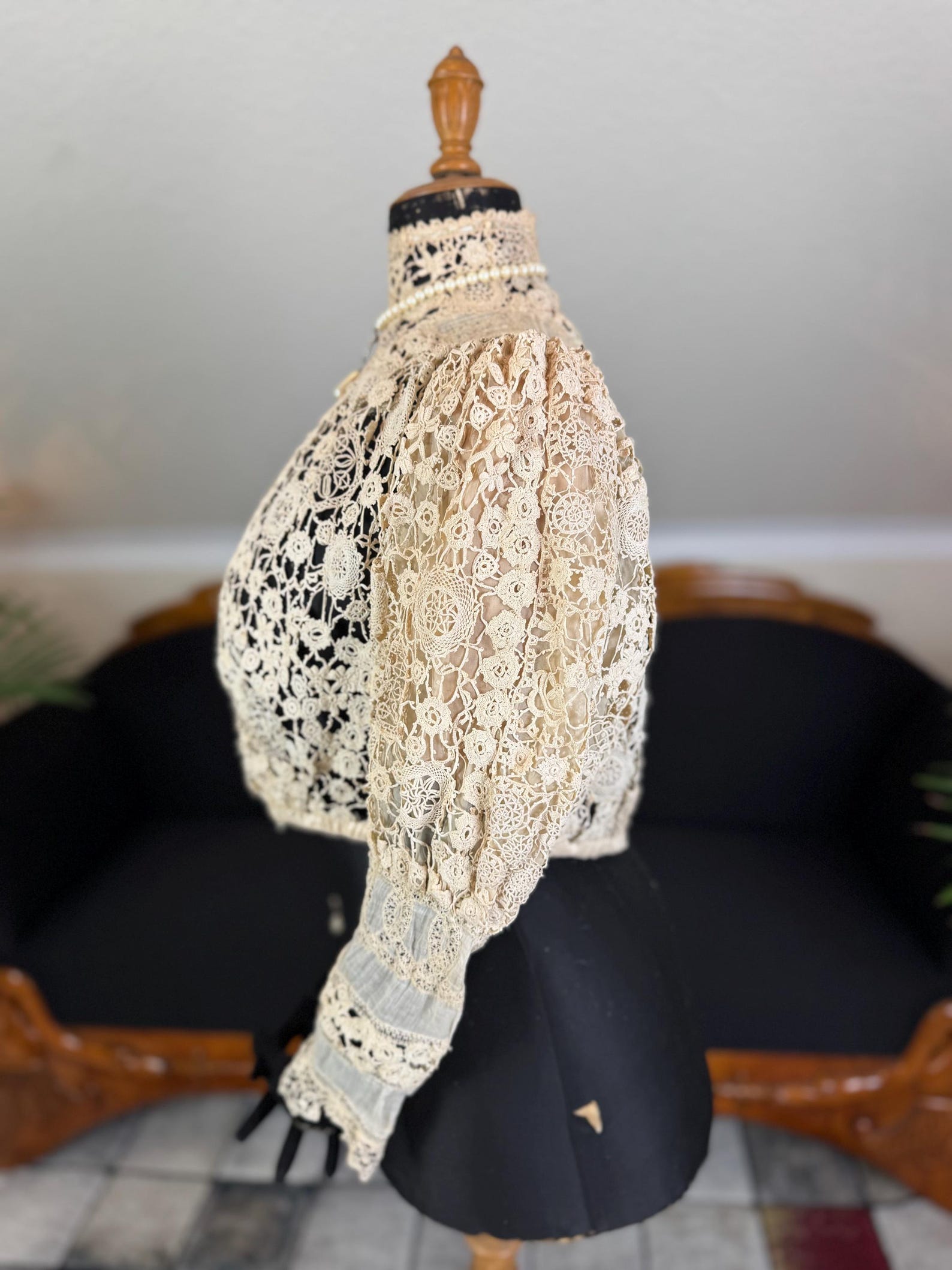 Antique Irish Crochet Lace Blouse, Edwardian, Ca. 1901 - Etsy