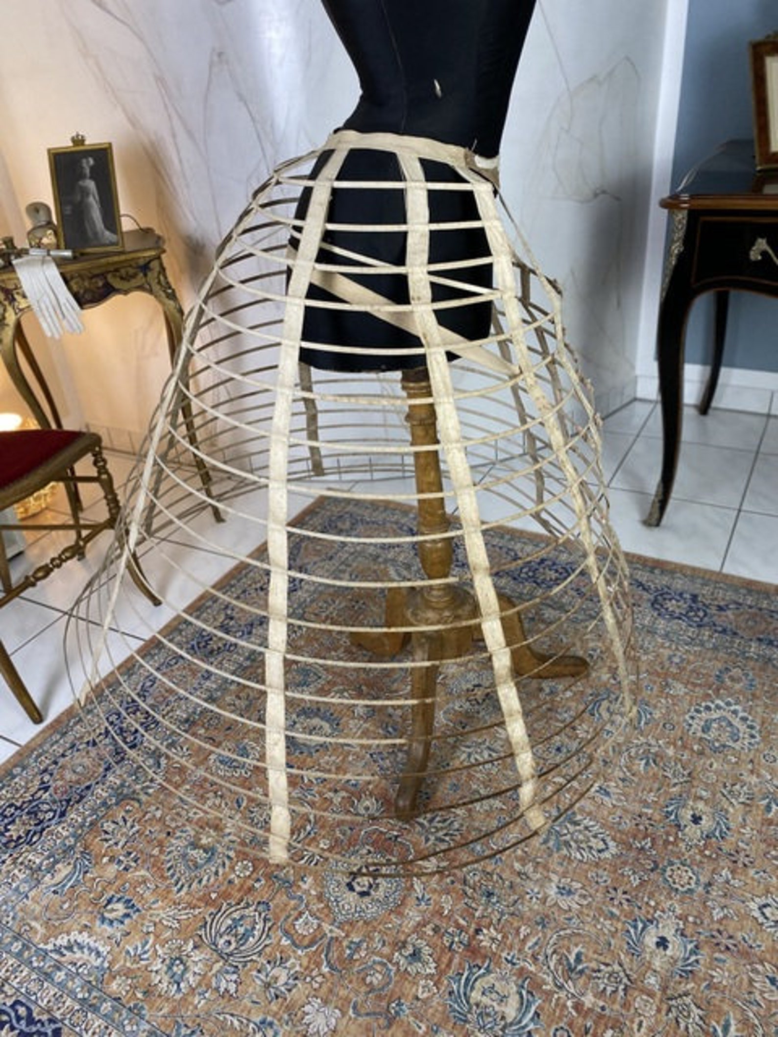 1855 Crinoline, Wire Hoop Skirt, Antique Crinoline, Victorian Crinoline ...