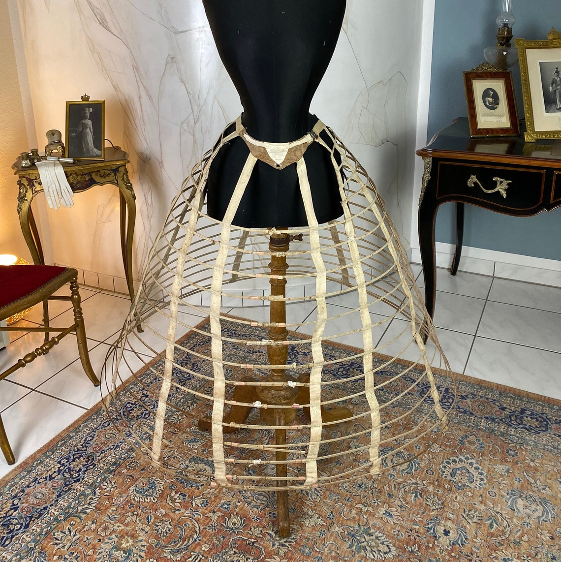 1855 Crinoline, Wire Hoop Skirt, Antique Crinoline, Victorian Crinoline ...