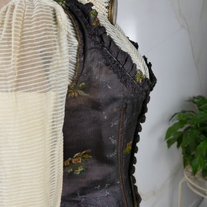 1795-1800 Stays, Antique Jumps, Antique Waistcoat, Corset, Rococo Stays ...