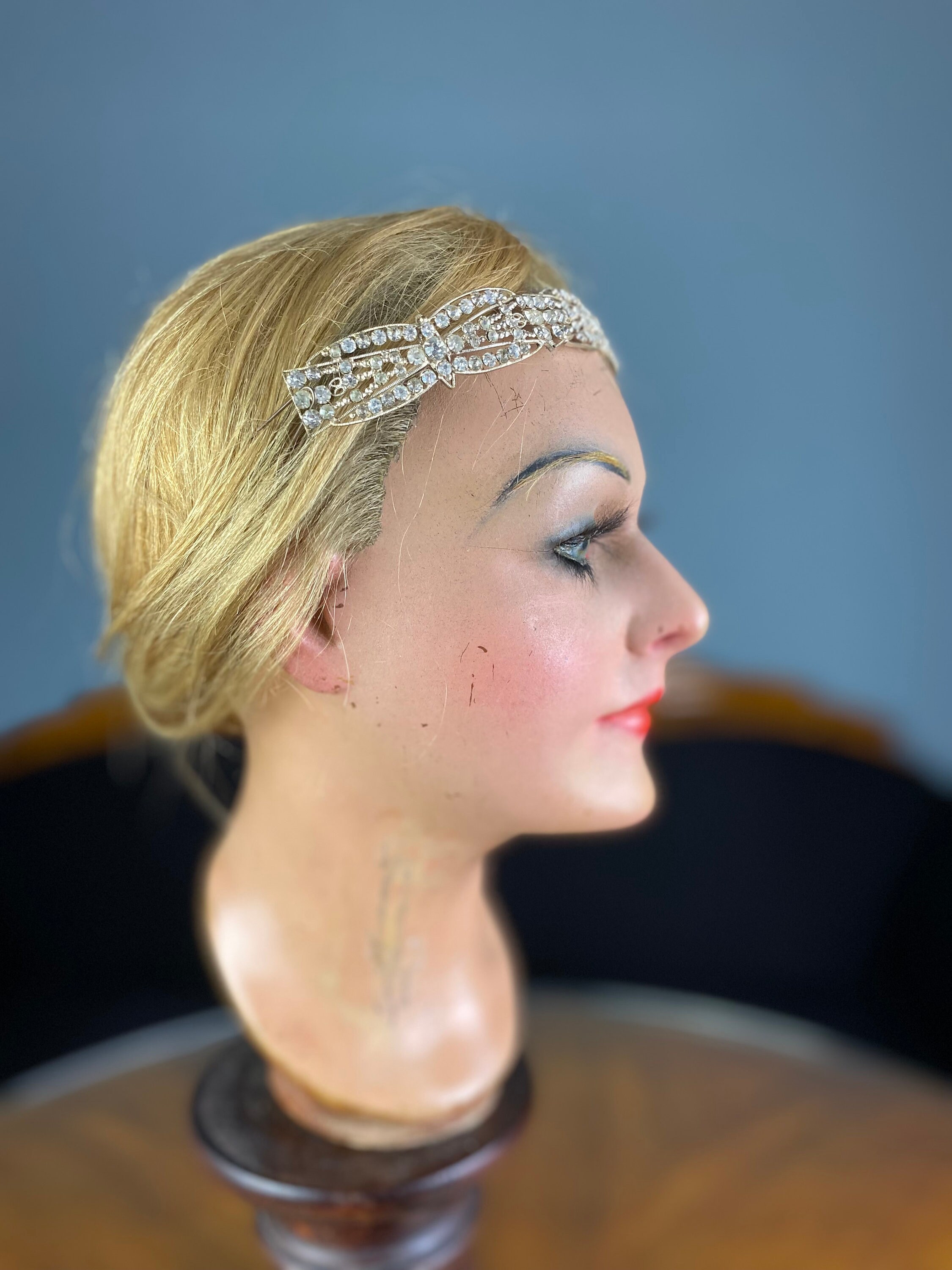 1920s Flapper Headpice 2 Dress Applications Rhinestone - Etsy