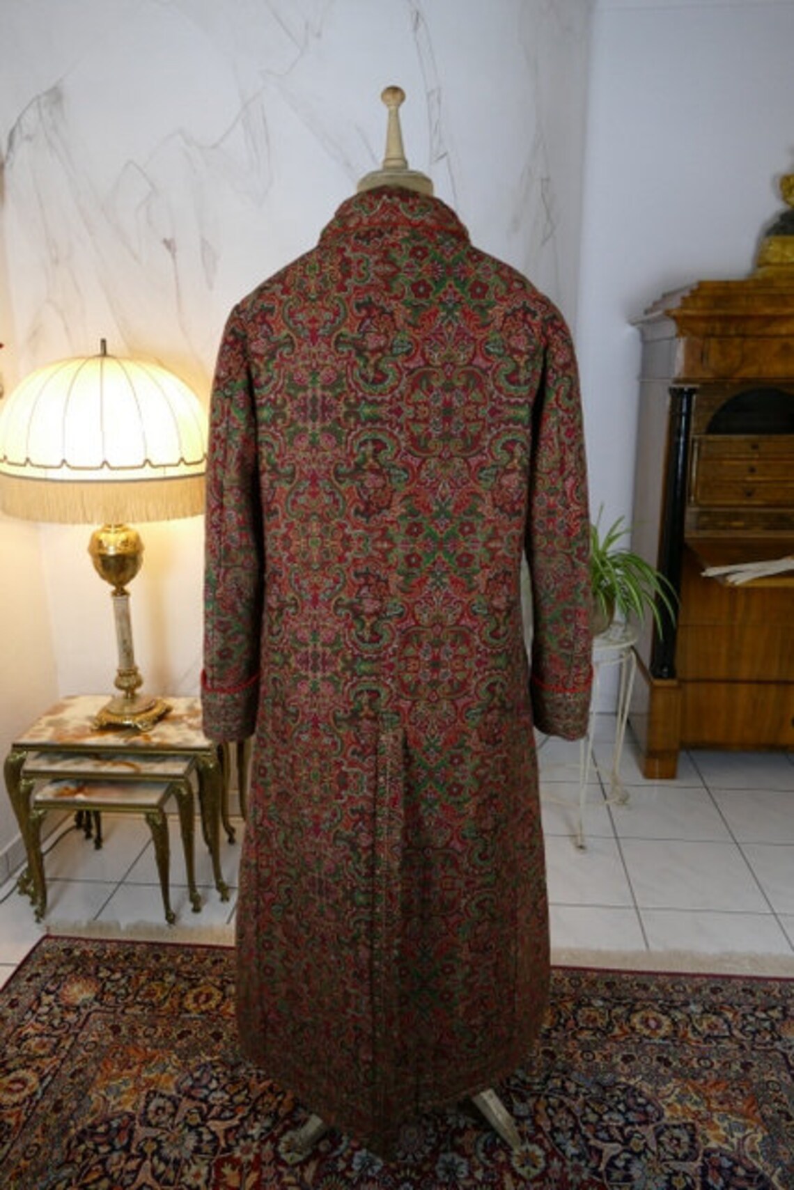 1865 Man's Dressing Gown Antique Coat Victorian Coat - Etsy