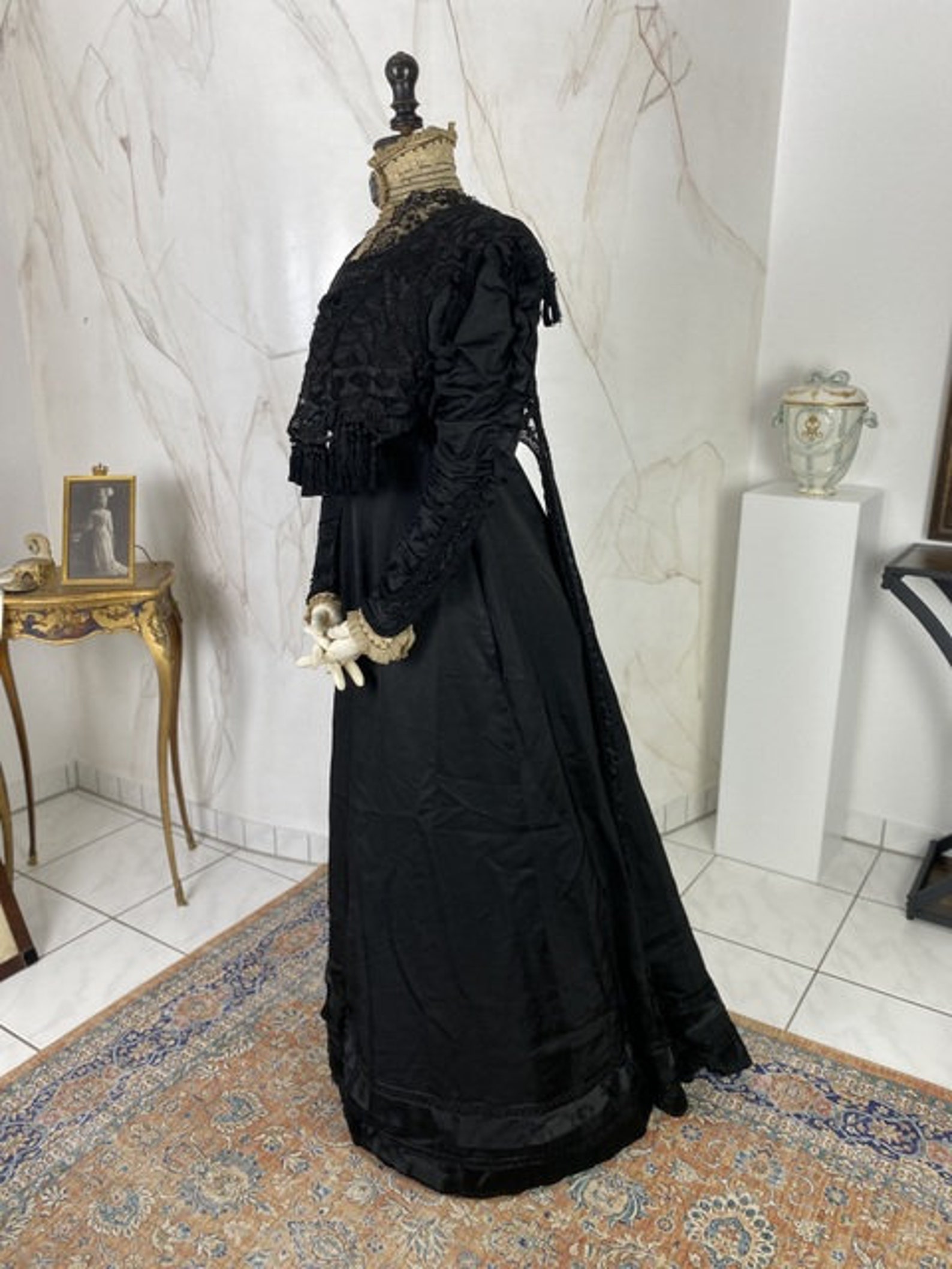 1906 Art Nouveau Reception Dress, Antique Dress, Antique Gown, Antikes ...