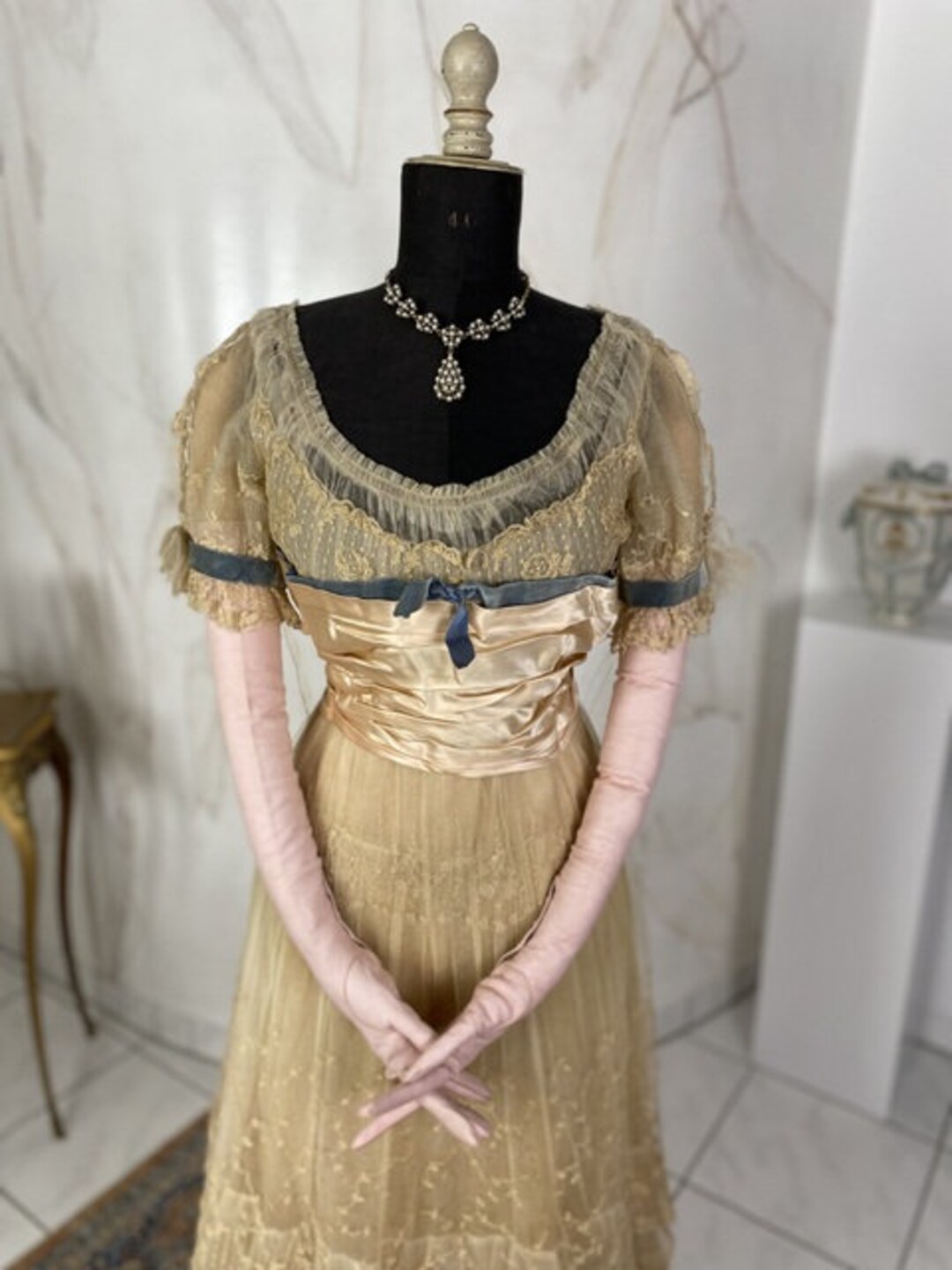 1913 Summer Dress, Antique Dress, Antique Gown, Edwardian Dress ...