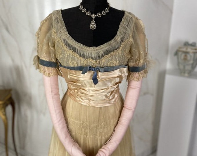 1913 Summer Dress, Antique Dress, Antique Gown, Edwardian Dress ...