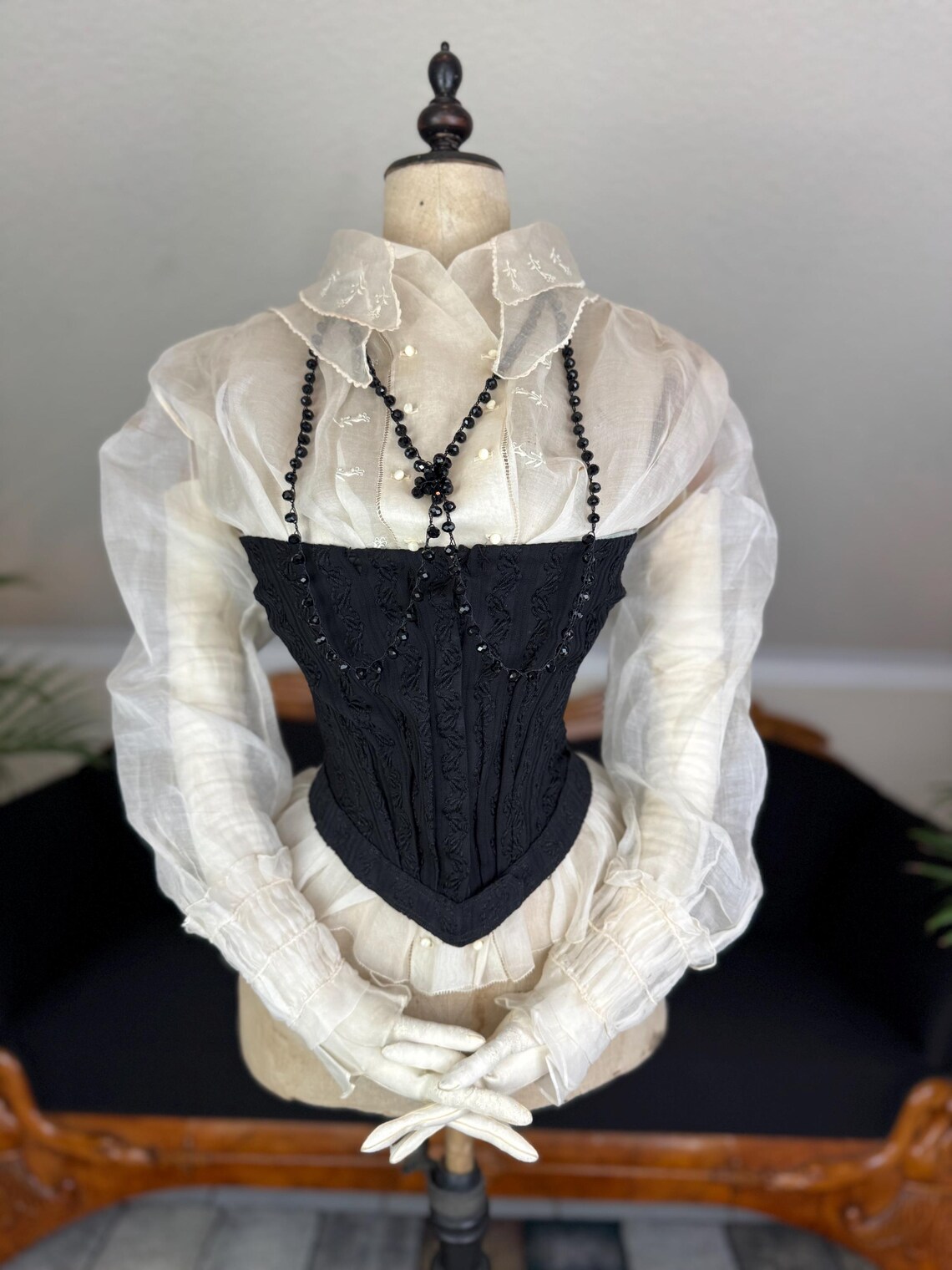 Victorian Corset, Ca. 1855, Antique Corset, Crinoline Dress, Antikes ...