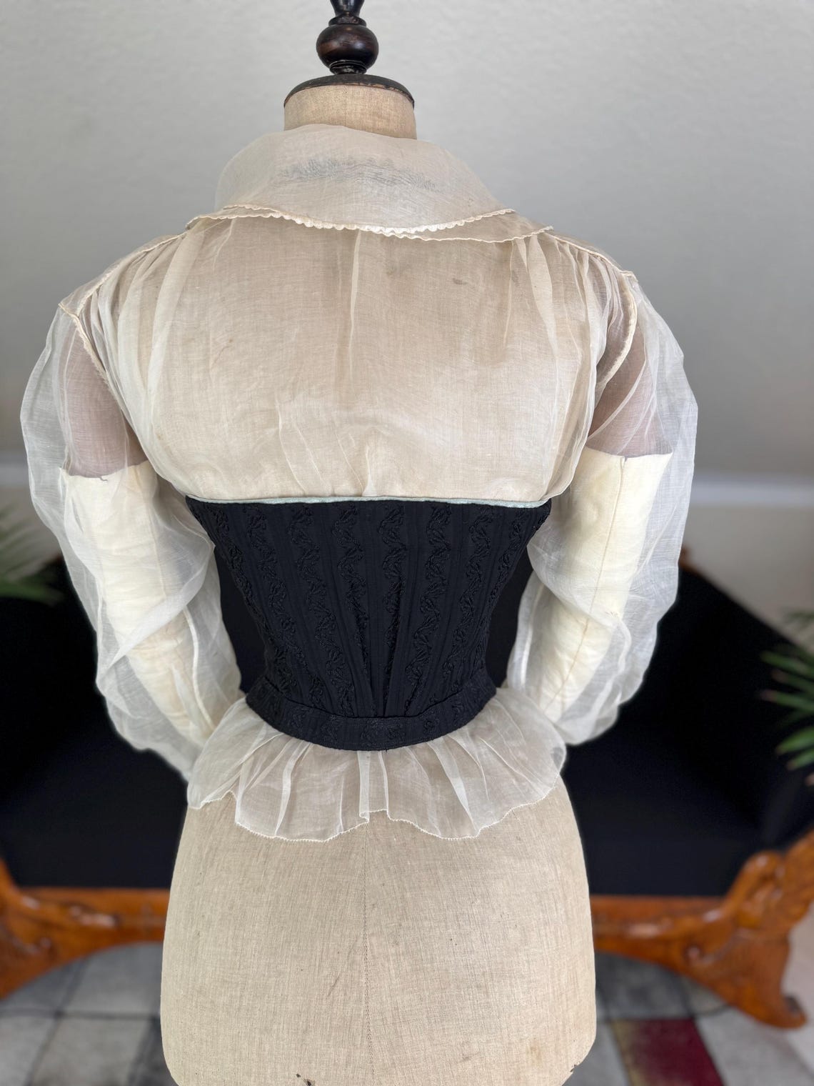 Victorian Corset, Ca. 1855, Antique Corset, Crinoline Dress, Antikes ...