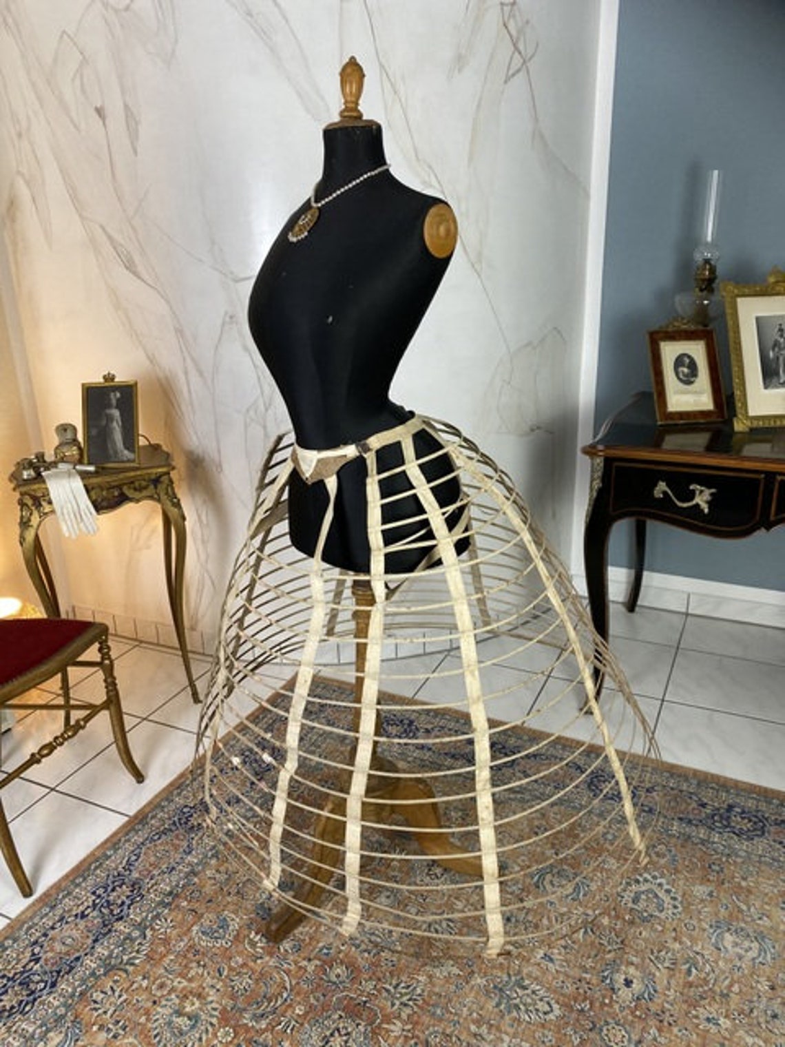 1855 Crinoline, Wire Hoop Skirt, Antique Crinoline, Victorian Crinoline ...