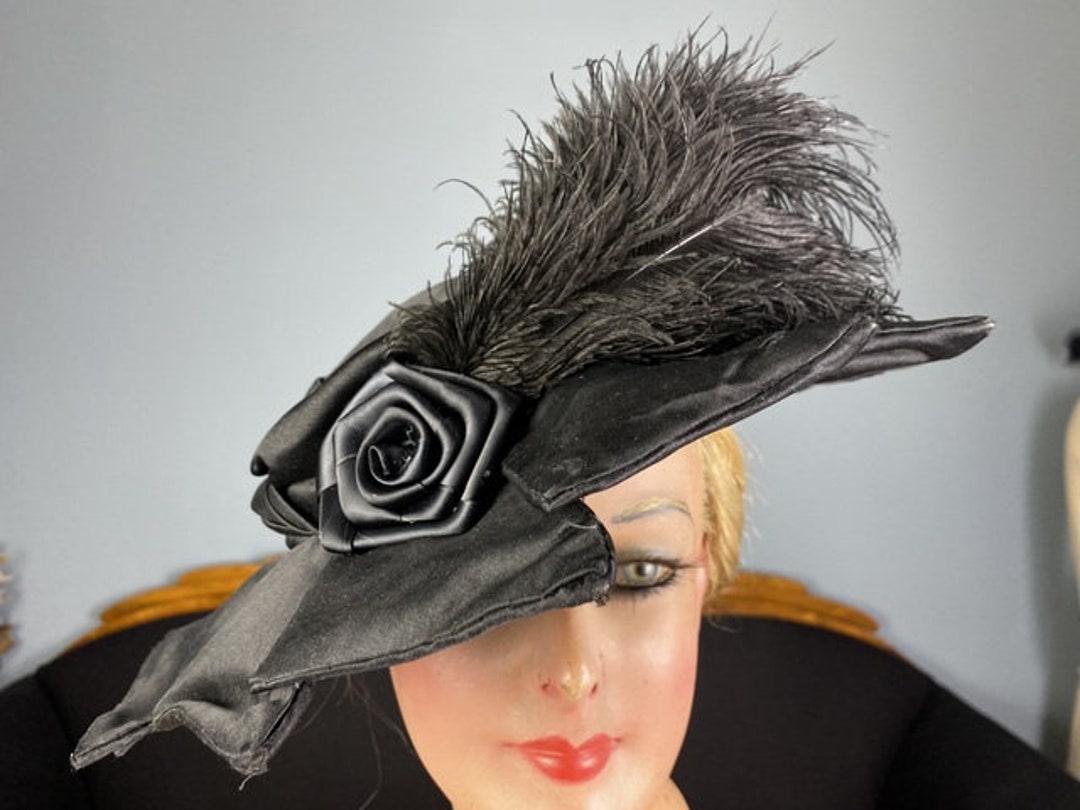 1912 Antique Hat, Edwardian Hat, Antiker Hut, Titanic Era Hat - Etsy