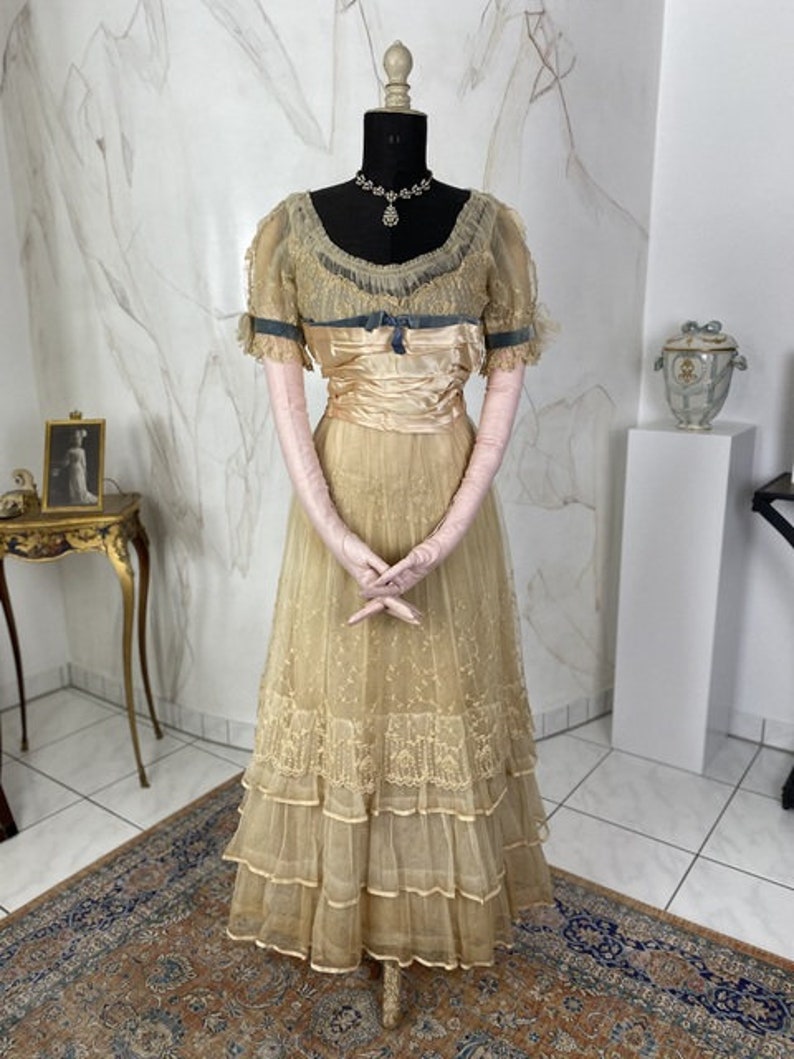 1913 Summer Dress, Antique Dress, Antique Gown, Edwardian Dress ...