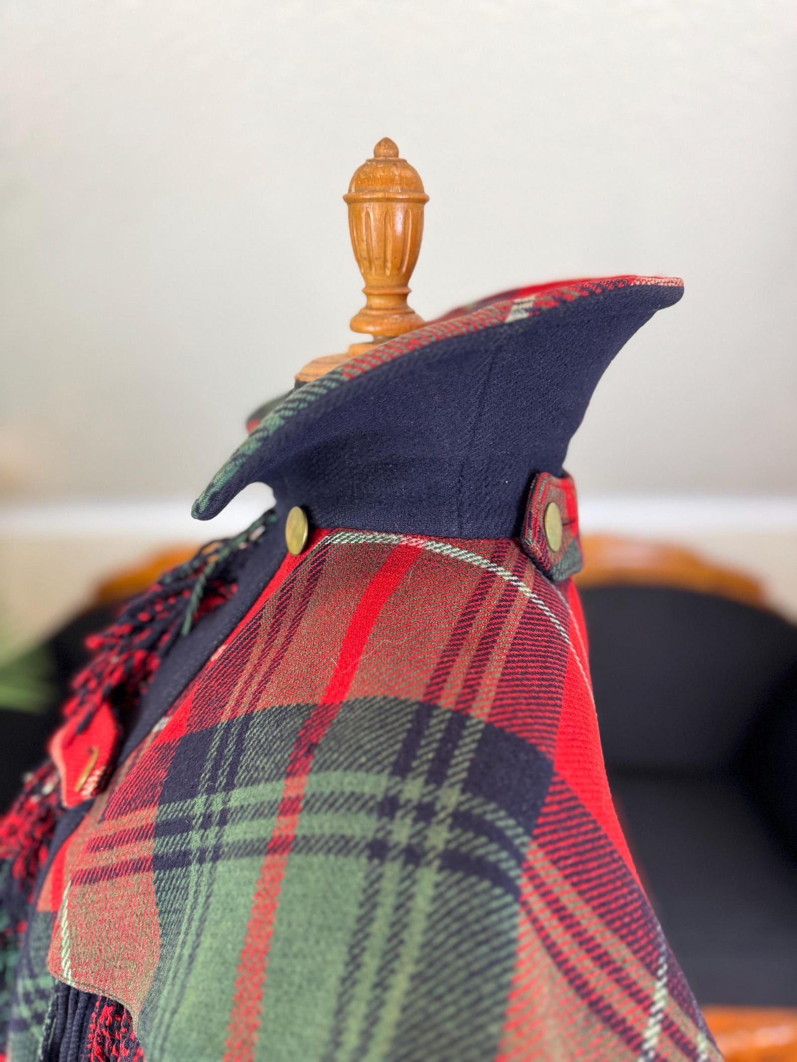 Antique Victorian Wool Cape, Plaid Fringe, Ca. 1898 - Etsy