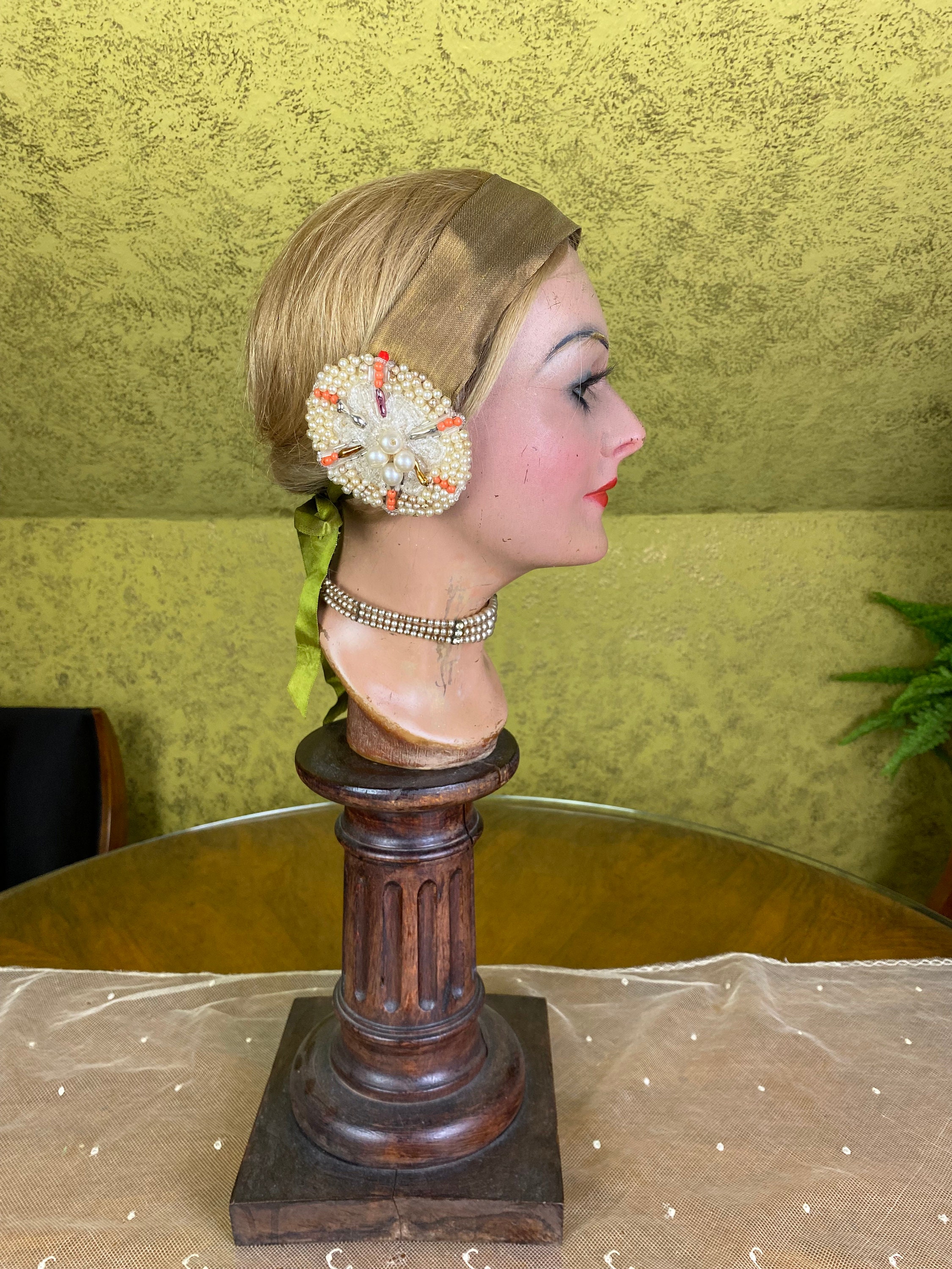 1920s Headpiece, Head Piece, Antique Headpiece, Flapper, Jazz Era ...