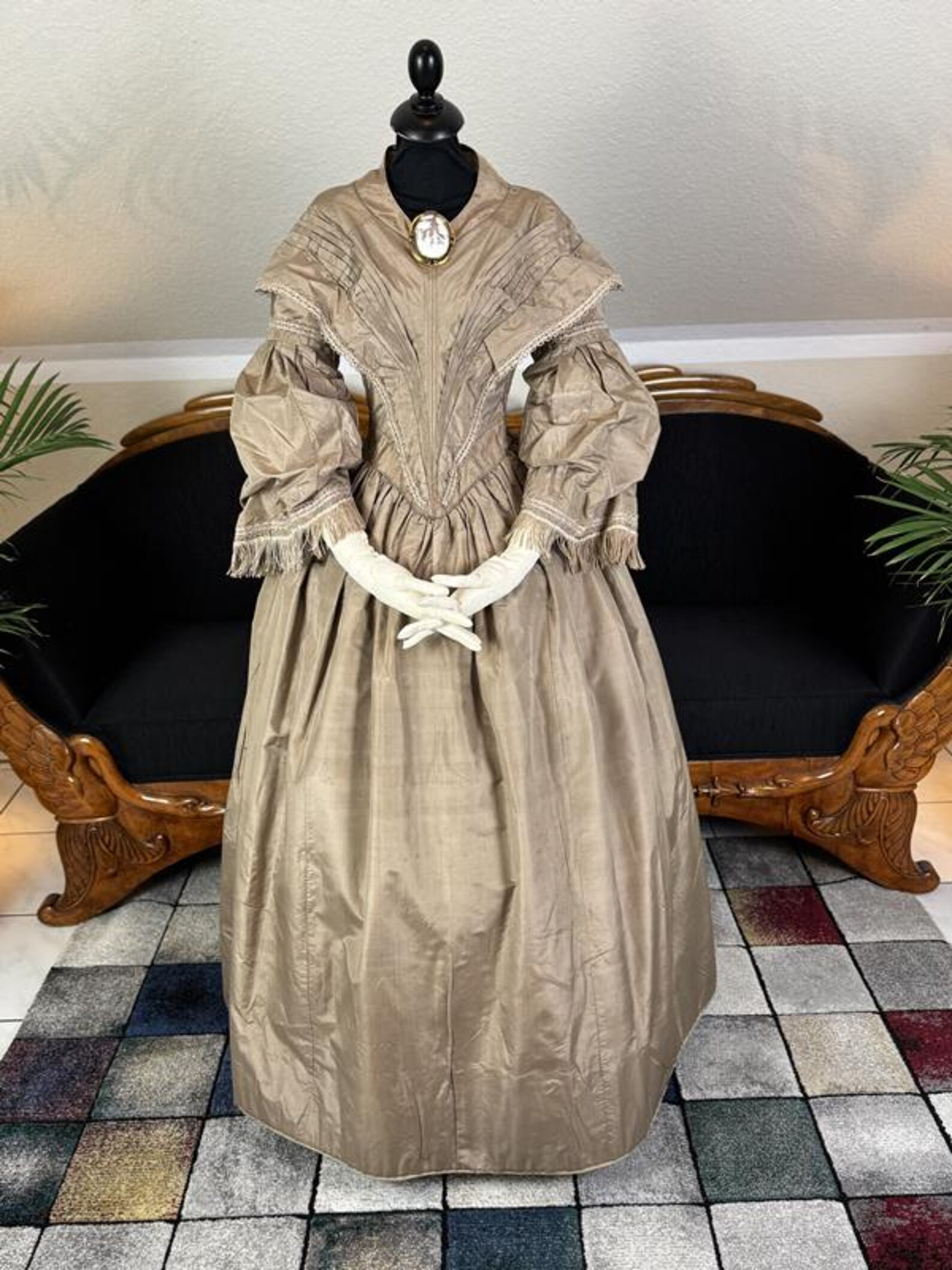 Biedermeier Dress, Germany, Ca. 1837, Antique Dress, Antique Gown ...