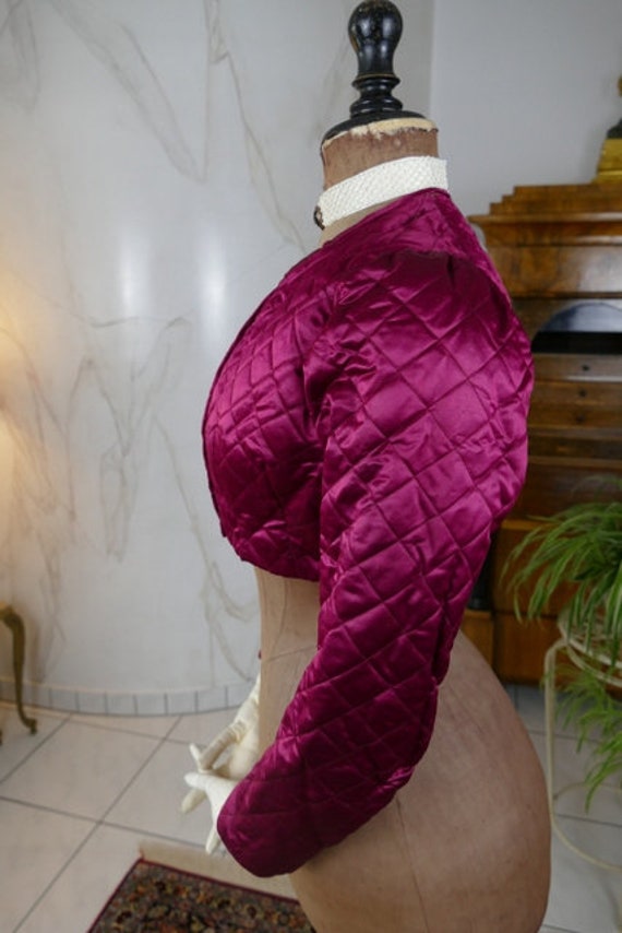 1855 Antique Quilted Spencer, Spencer Jacket, antique… - Gem