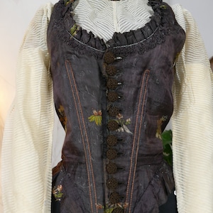 1795-1800 Stays, Antique Jumps, Antique Waistcoat, Corset, Rococo Stays ...