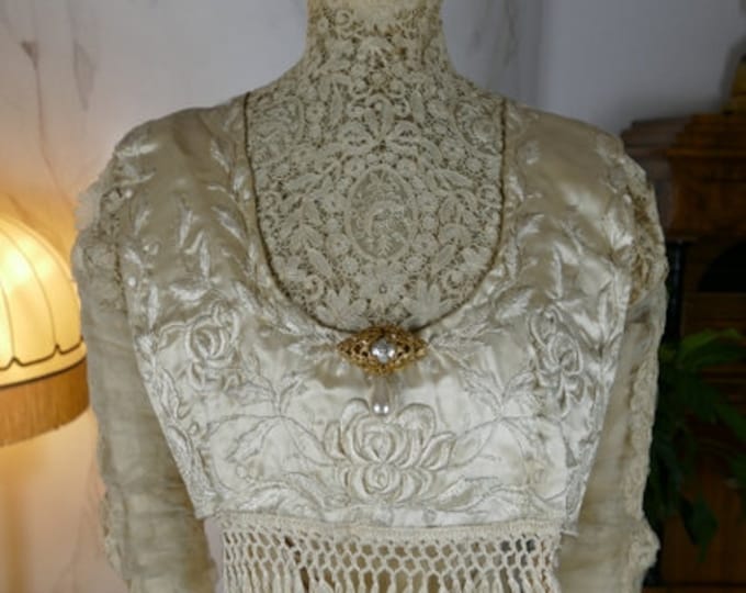 1908 Wedding Dress, Antique Dress, Antique Gown, Edwardian Dress ...