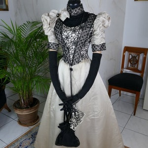 1893 Evening Dress, Antique Dress, Antique Gown, Victorian Dress ...