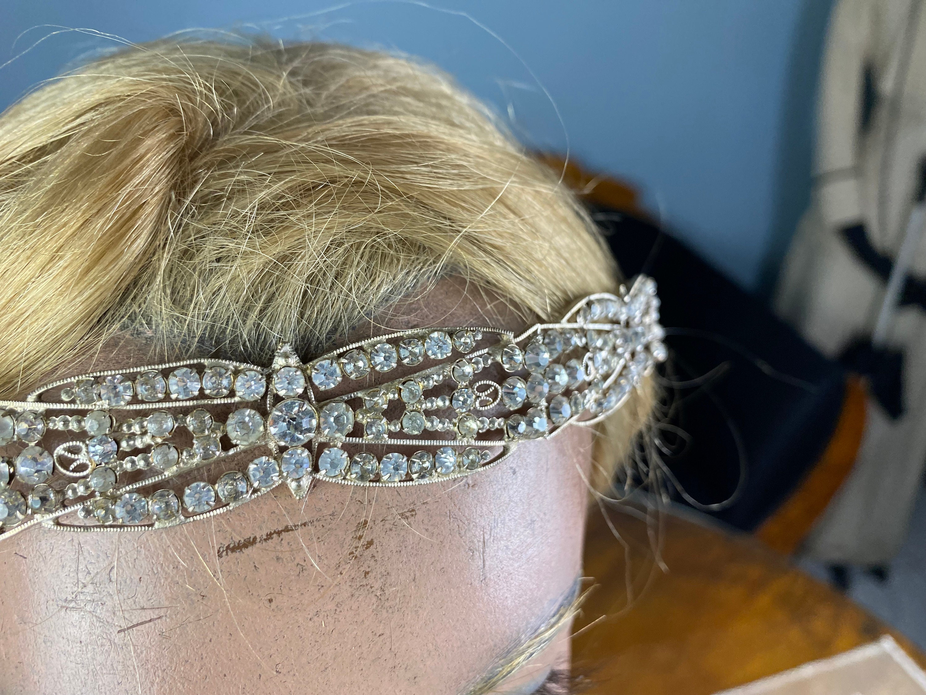 1920s Flapper Headpice 2 Dress Applications Rhinestone - Etsy