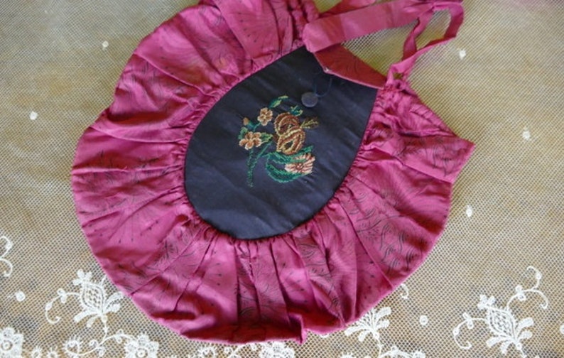 1825 Reticule, Empire Reticule, Romantic Period Bag, Antique Bag ...