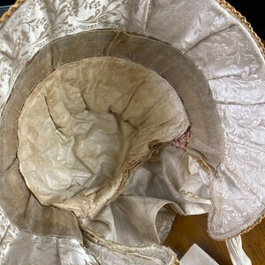 1850 Bonnet, Wedding Bonnet, Antique Bonnet, Wedding Hat, Crinoline ...