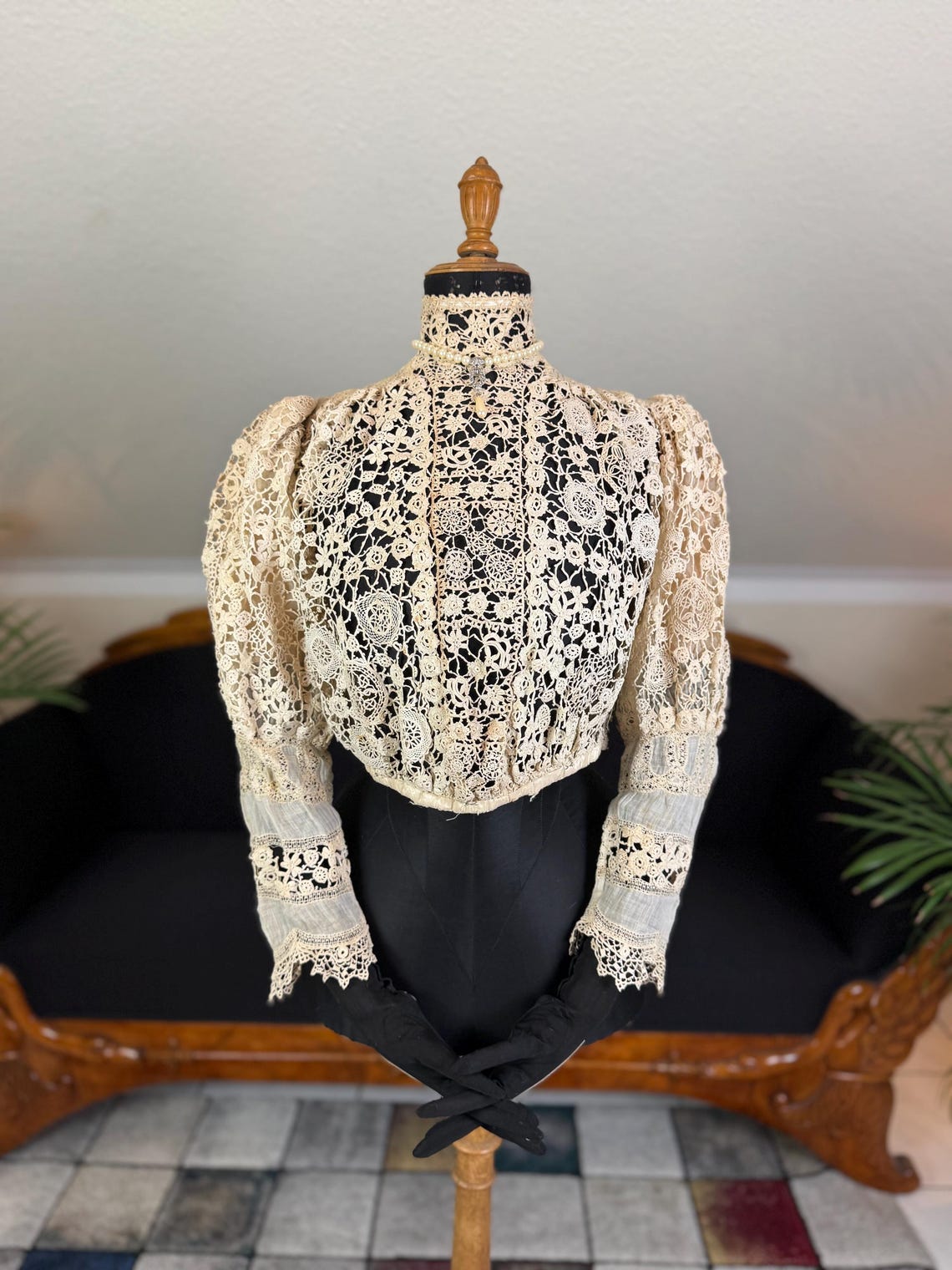 Antique Irish Crochet Lace Blouse, Edwardian, Ca. 1901 - Etsy