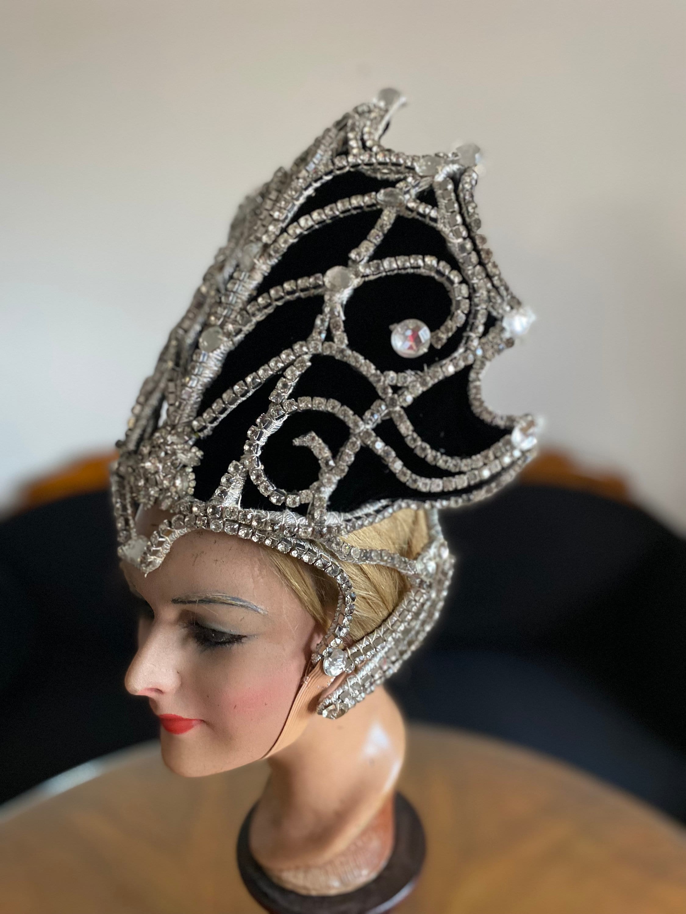 1920s Fancy Showgirl Headdress, Late 1920s, Antique Headpice, Head ...