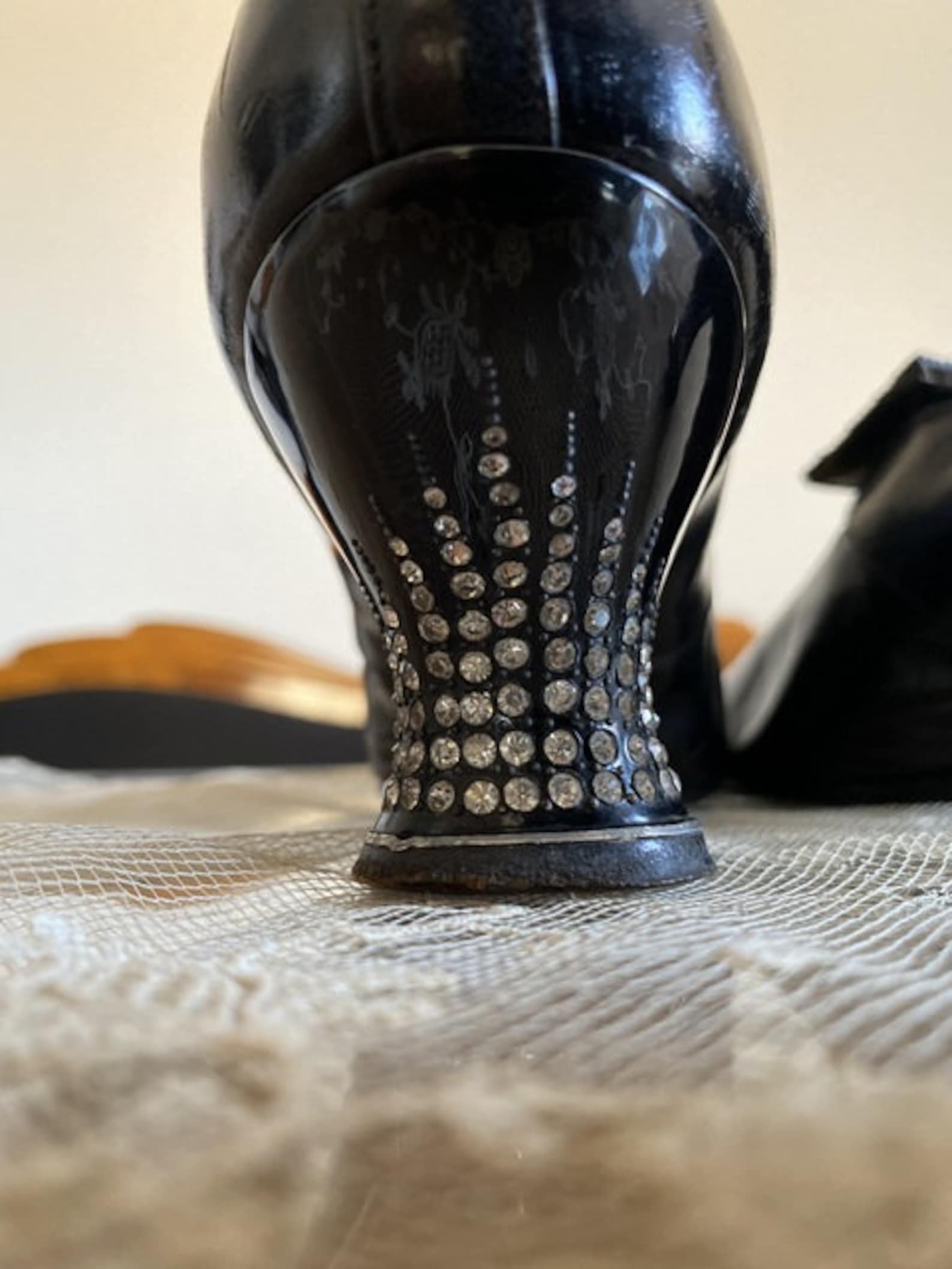 1909 Ball Shoes, Rhinestone Heel, Antique Shoes, Antique Pumps ...