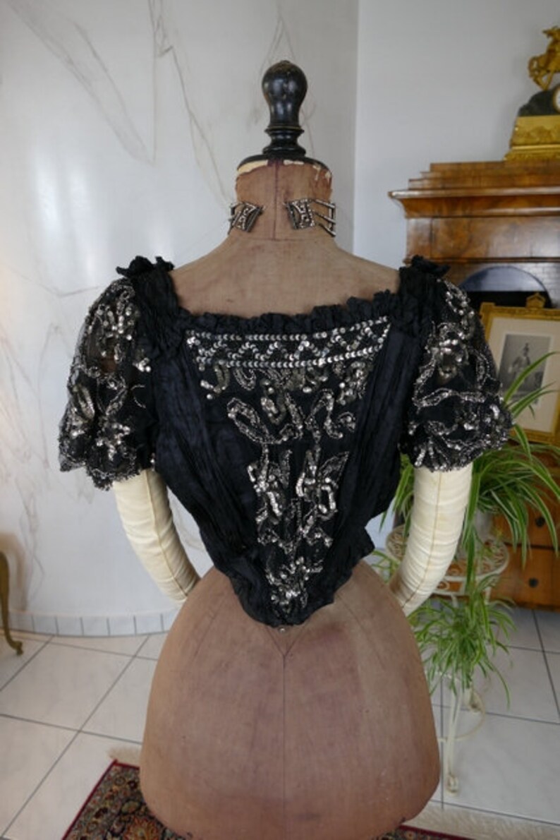 1898 Bodice, Antique Bodice, Antique Dress, Antique Gown, Antikes Kleid ...
