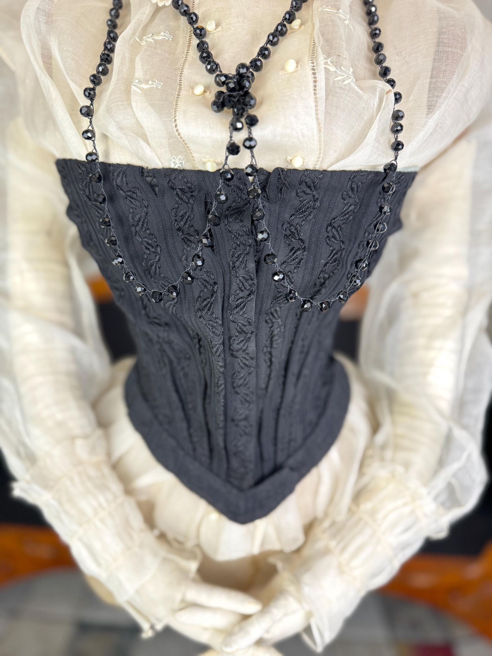 Victorian Corset, Ca. 1855, Antique Corset, Crinoline Dress, Antikes ...