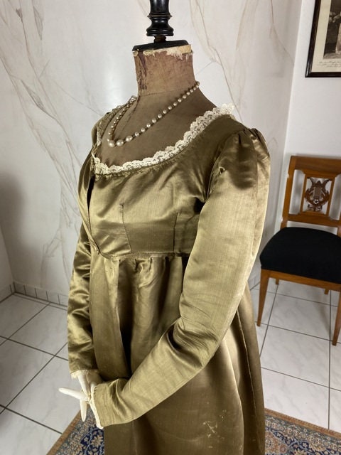 1805-1810 Empire Silk Dress, Empire Dress, Empire Gown, Empire Fashion ...