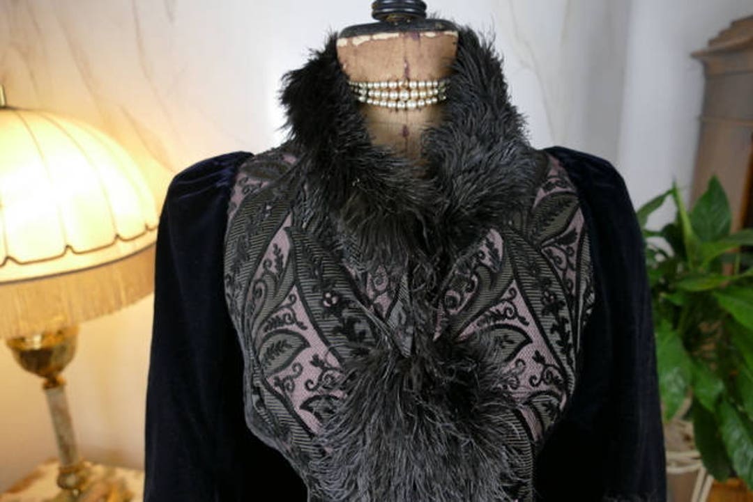 1888 CONNELL Velvet Dolman, Chicago, Antique Dolman, Antique Mantle ...