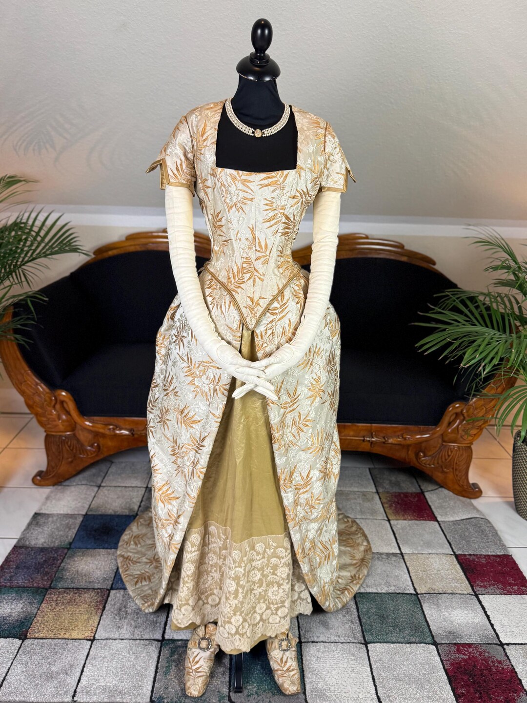 Ball Gown, England, Ca. 1877, Antique Ball Dress, Antique Gown, Antique ...