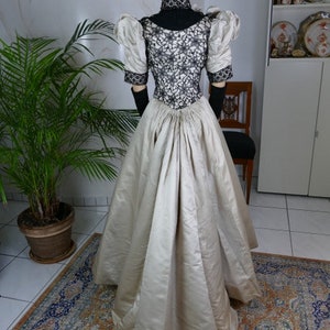 1893 Evening Dress, Antique Dress, Antique Gown, Victorian Dress ...